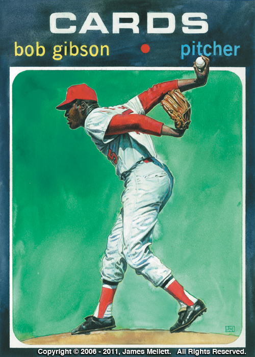 Bob Gibson by James Mellett Illustration